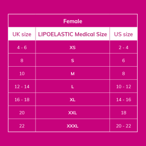 Female compression body suits | LIPOELASTIC